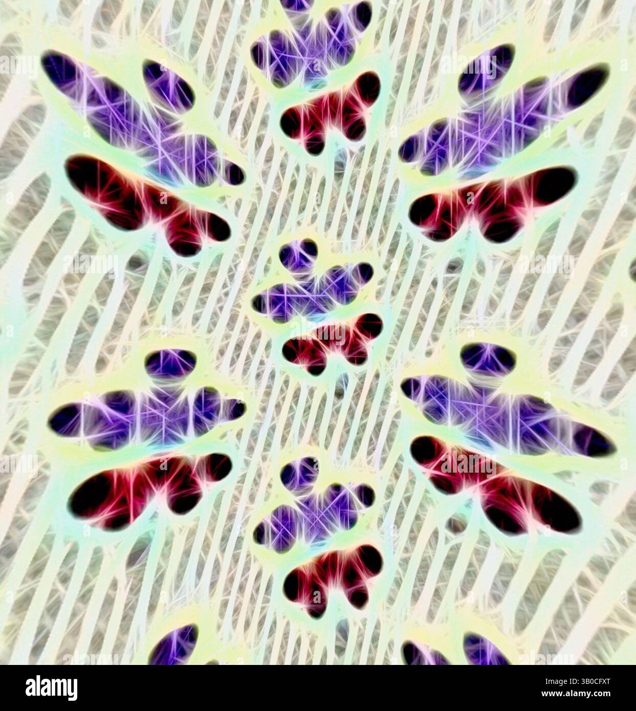 Intermingling shapes in shades of red hi-res stock photography and ...