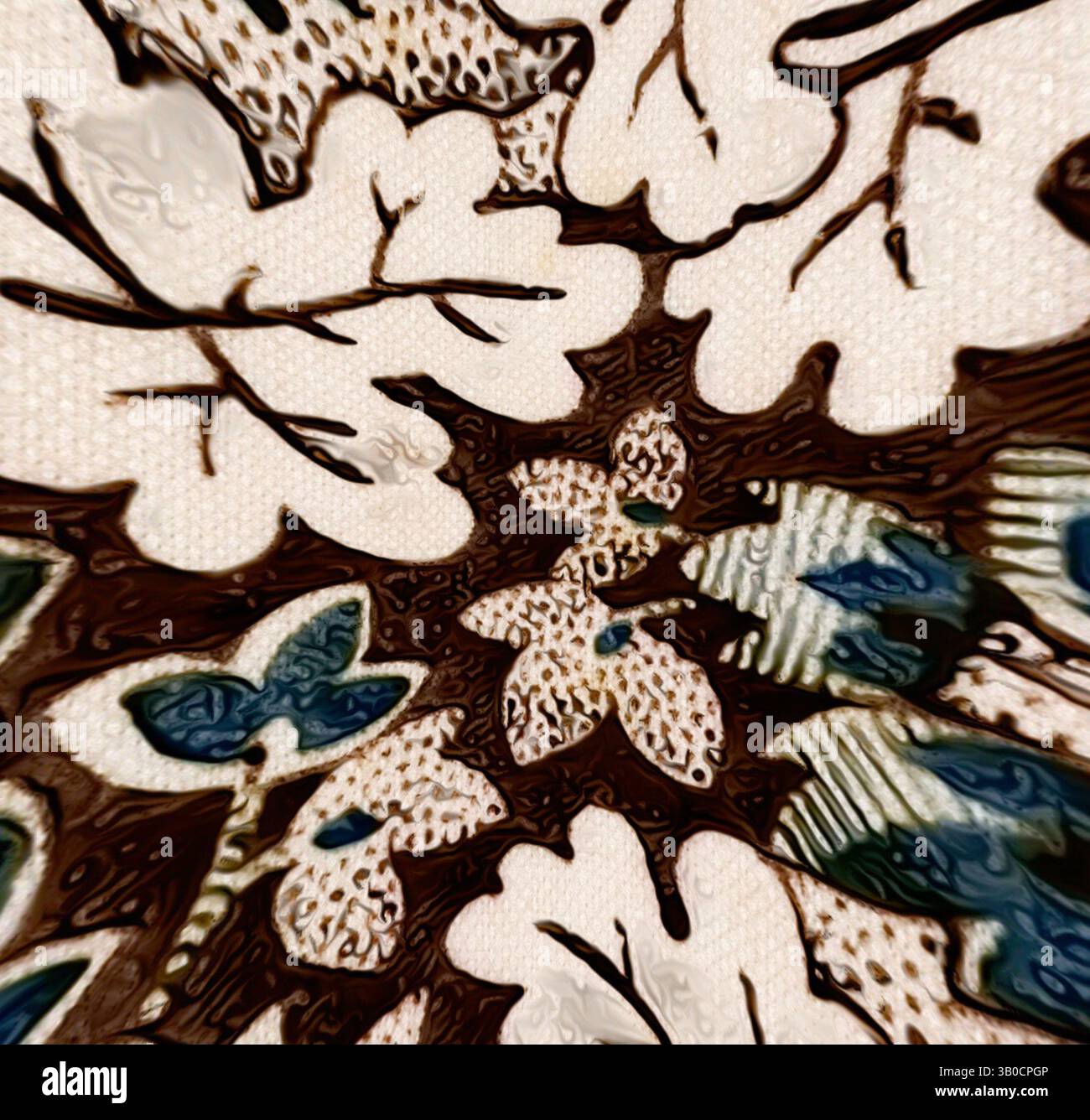 Overlapping floral elements in hi-res stock photography and images - Alamy