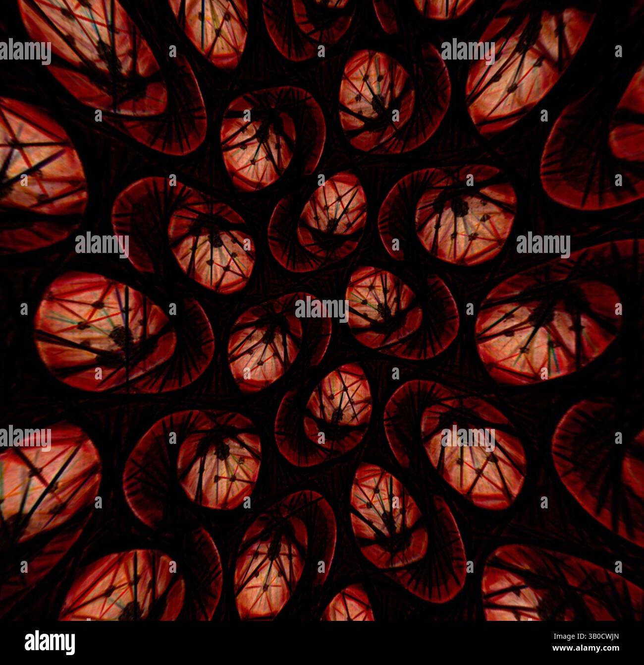 Swirling pattern of elongated shapes hi-res stock photography and ...