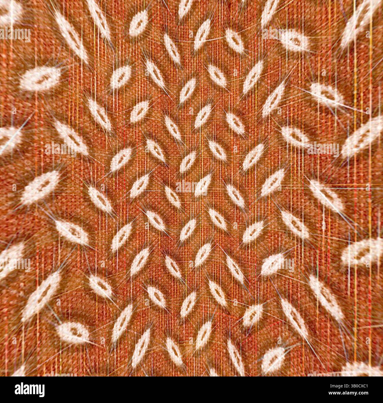 Repeating pattern of elongated shapes in white hi-res stock photography ...