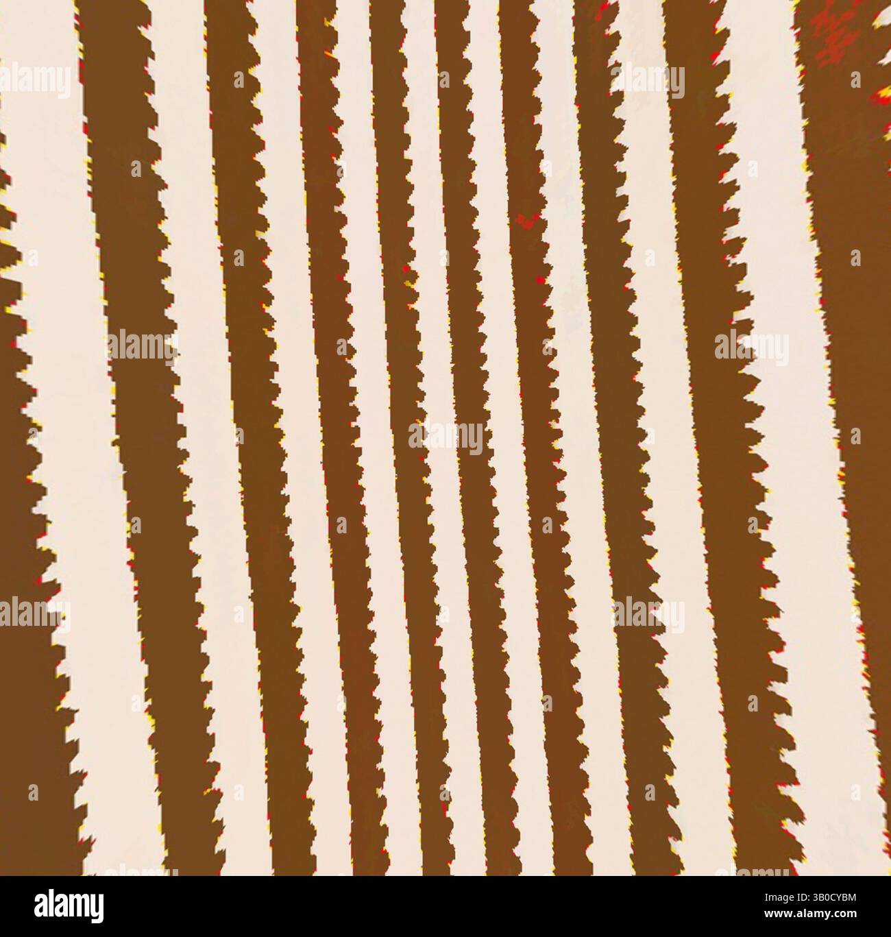 A series of alternating sharp and smooth zigzag patterns create a visually striking and dynamic ...