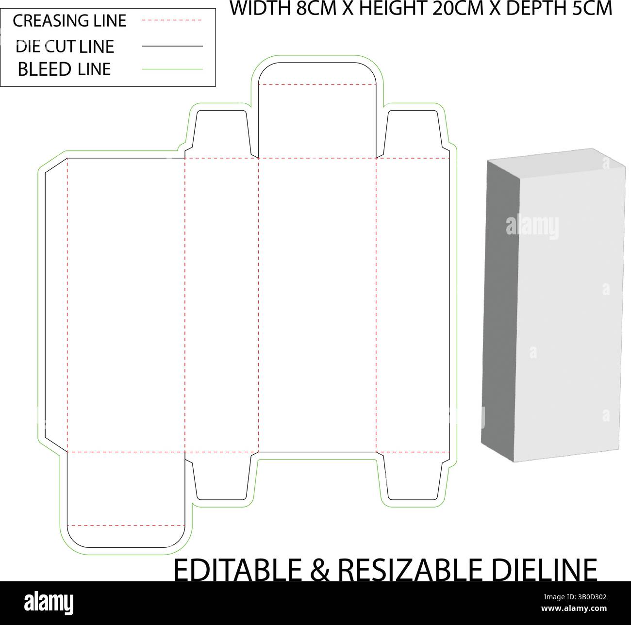Mailer Box Packaging die line Design, Corrugated Cardboard Mailer Box ...