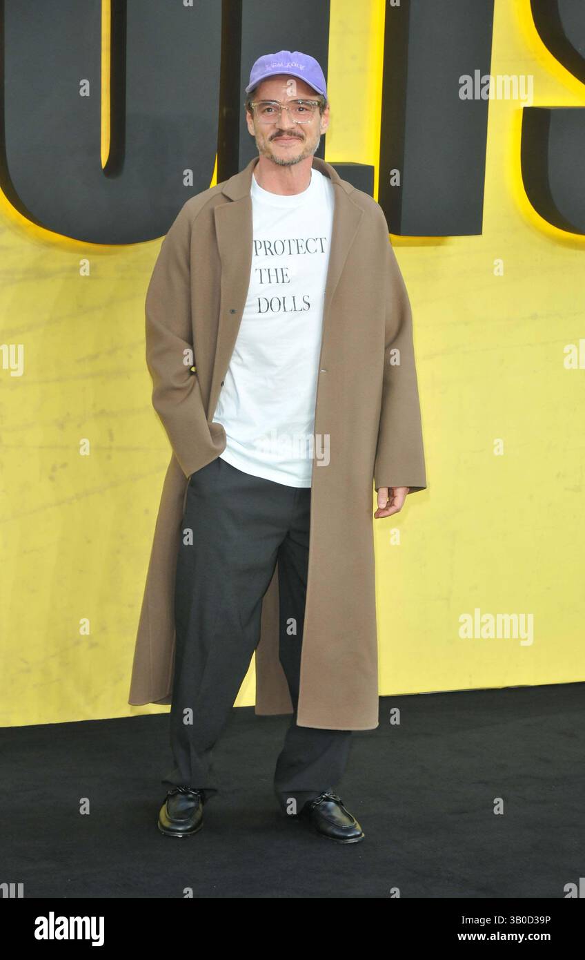 Pedro Pascal at the "Thunderbolts*" European film premiere, Cineworld ...