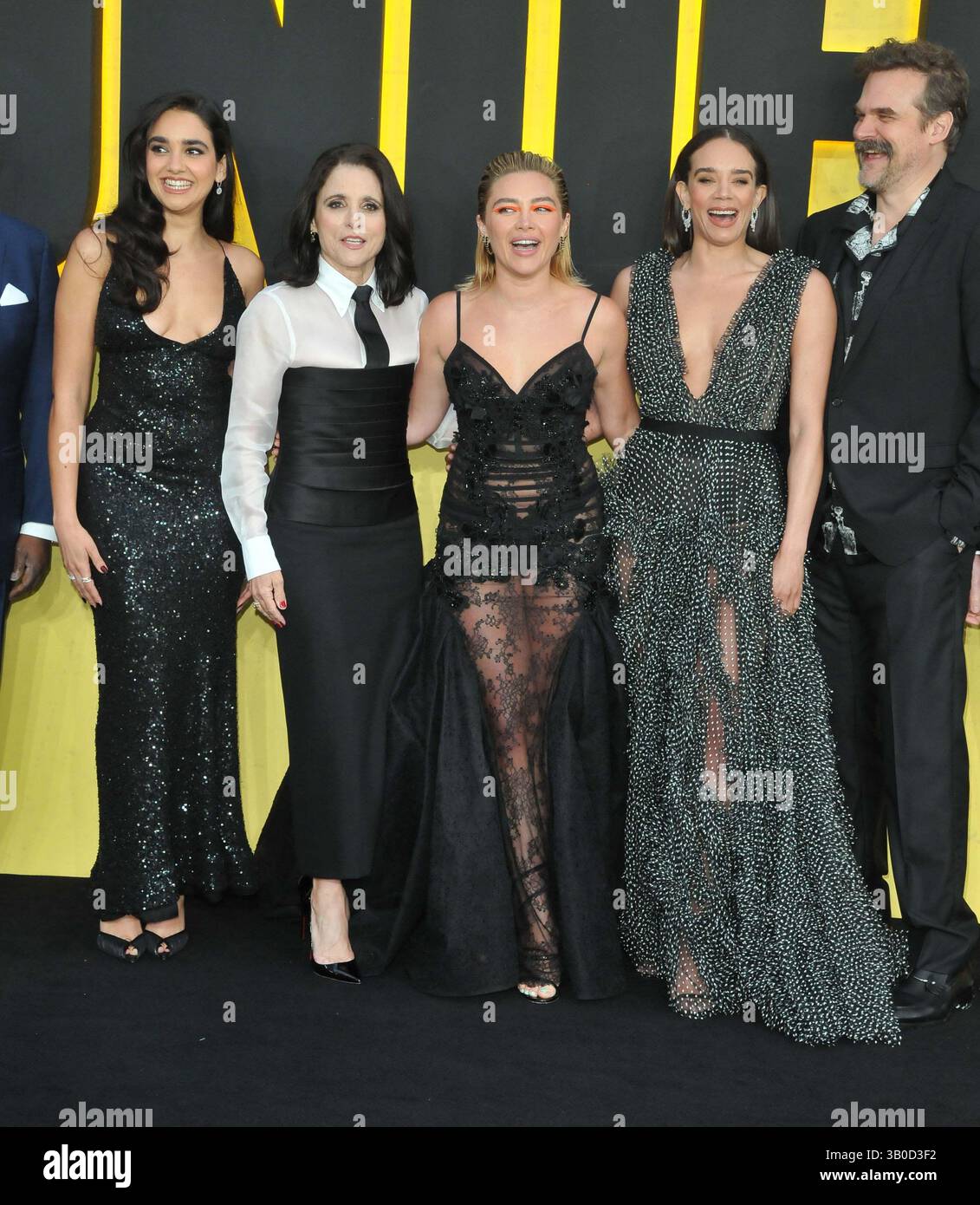 London, UK. 22nd Apr, 2025. Geraldine Viswanathan, Julia Louis-Dreyfus ...