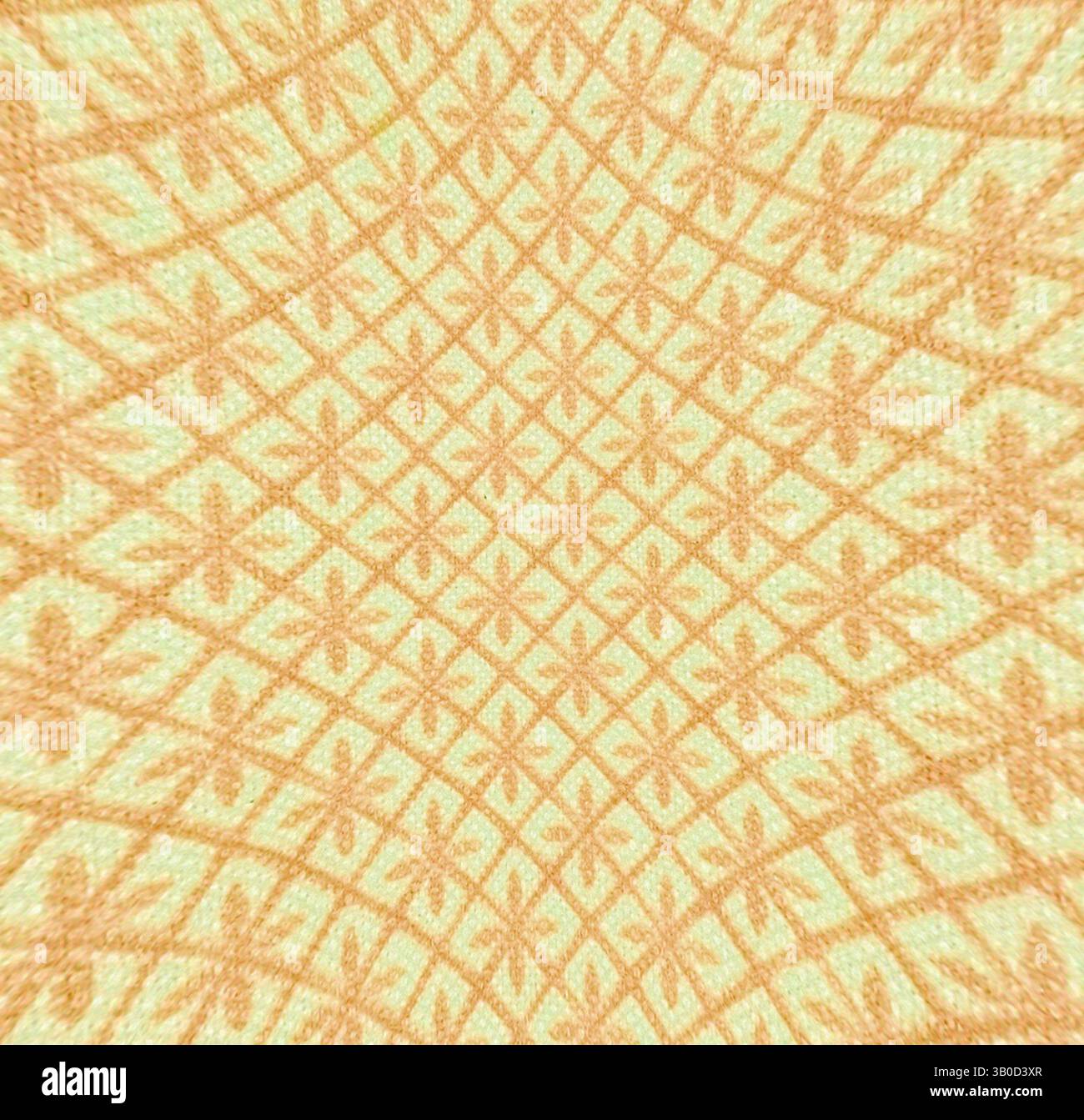 An intricate pattern of interwoven geometric shapes and floral motifs ...