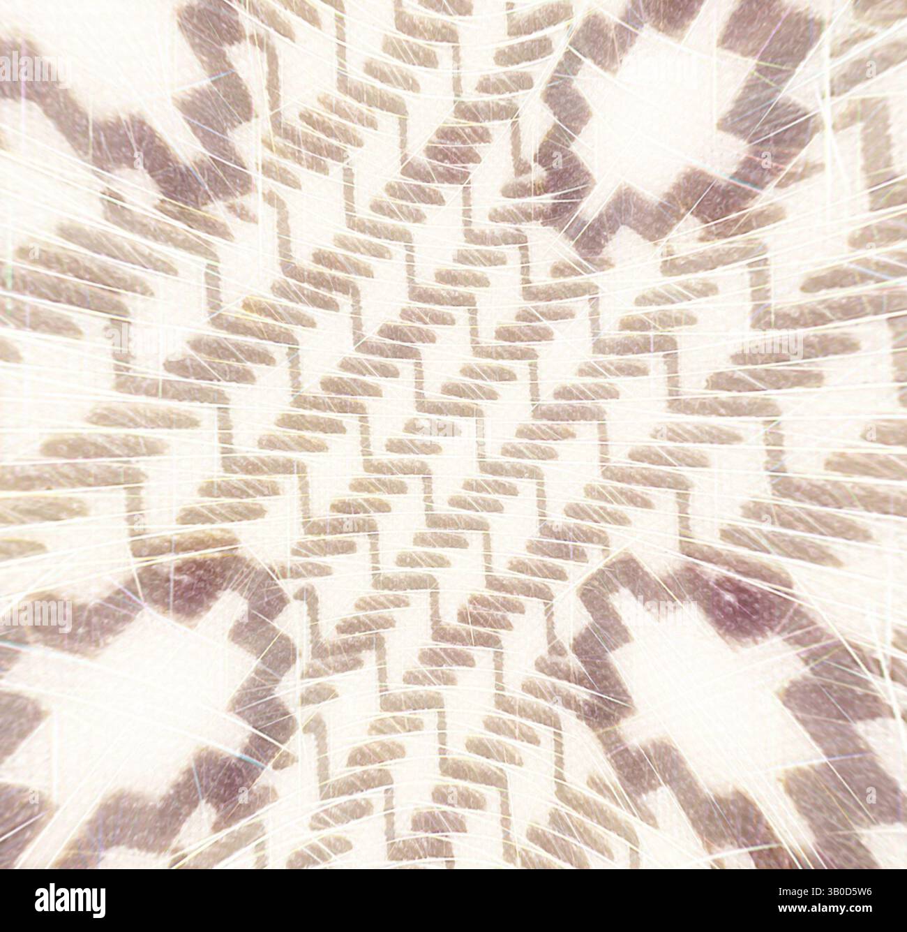 A complex pattern features intricate geometric designs, creating a ...