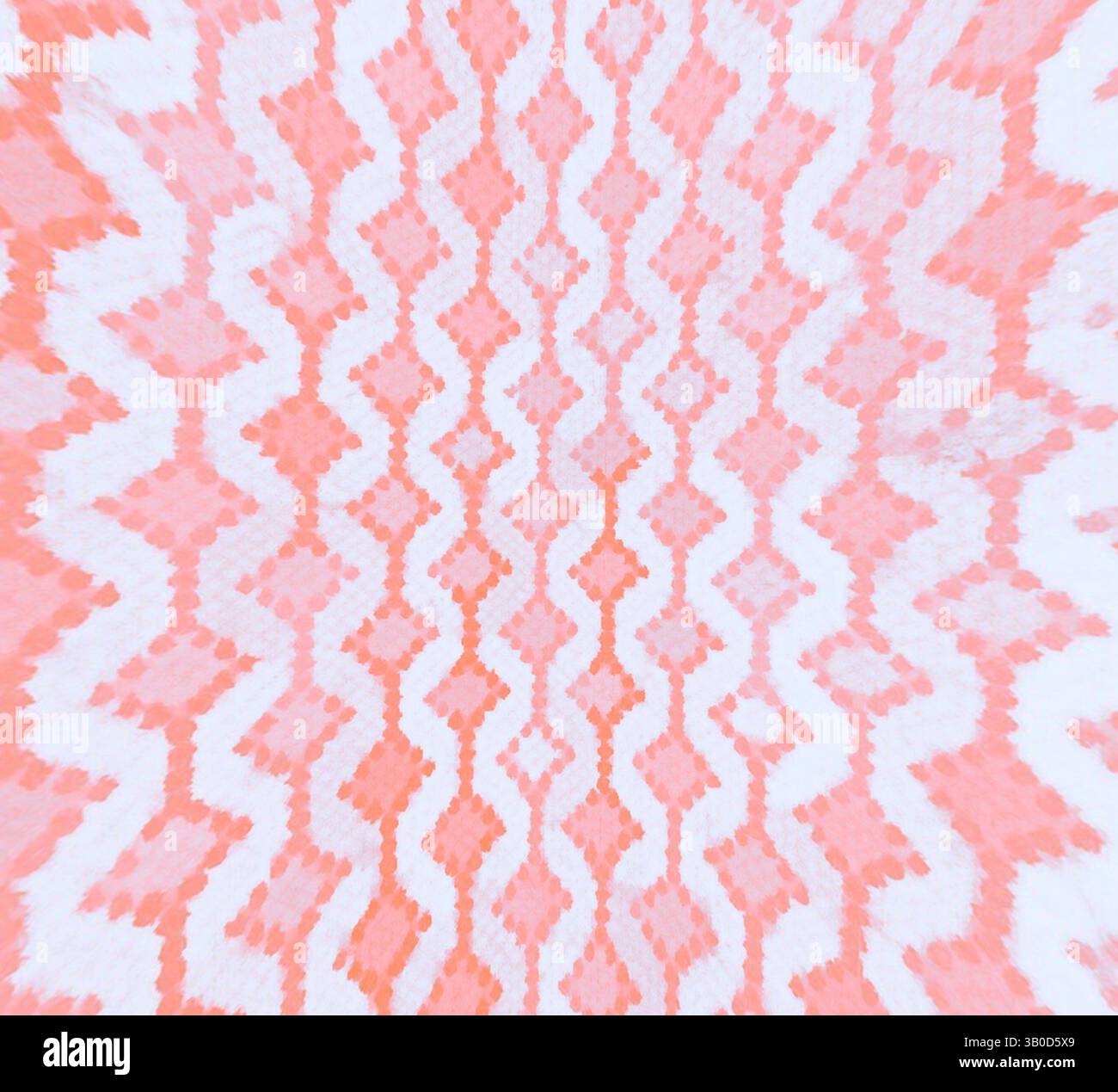 Zigzag lines in soft coral hi-res stock photography and images - Alamy