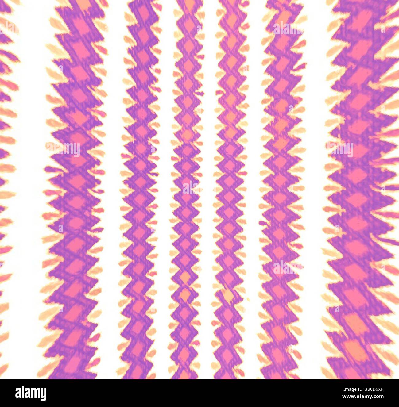Vibrant pattern of zigzag lines in shades of pink hi-res stock ...