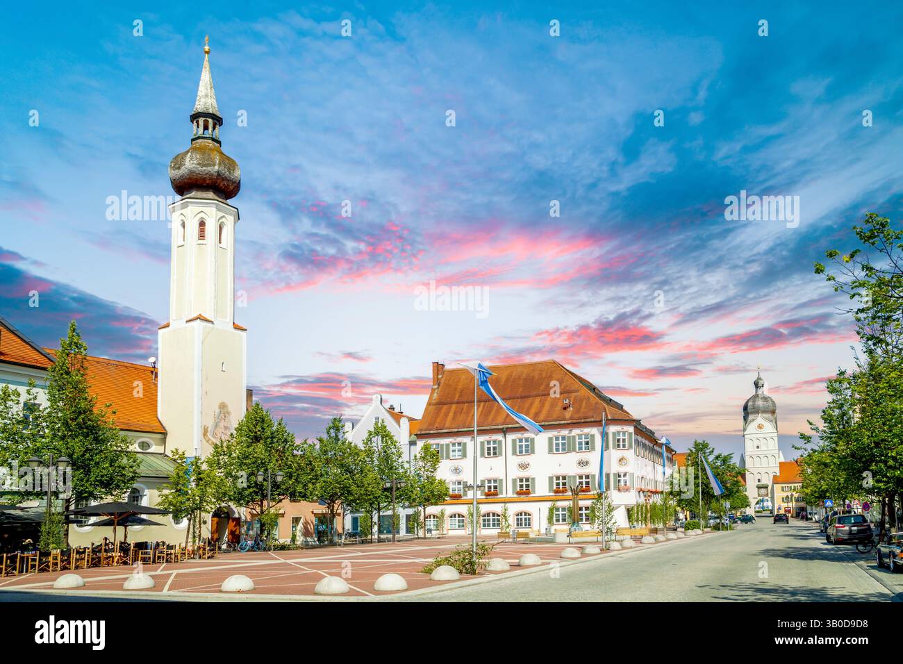 Old city of Erding, Germany Stock Photo - Alamy