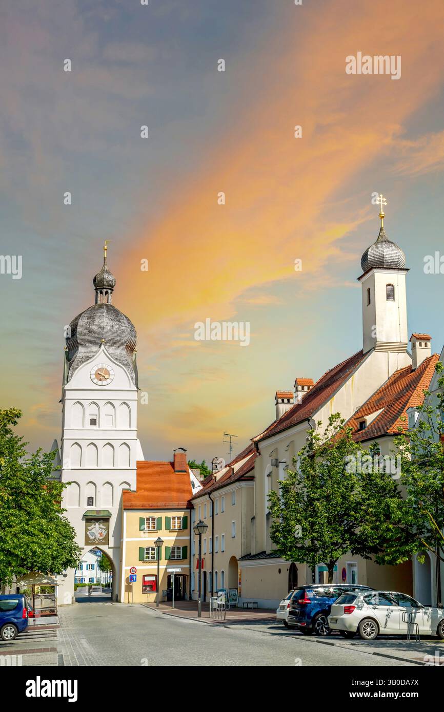 Old city of Erding, Germany Stock Photo - Alamy