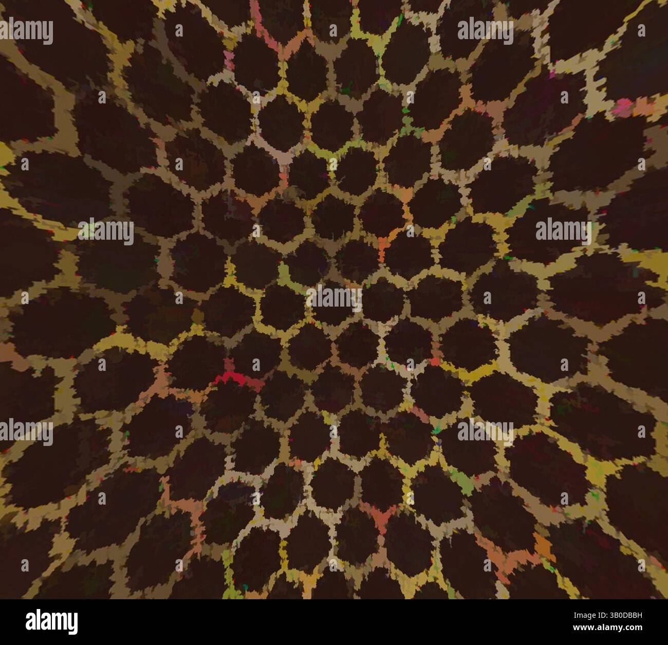 A vibrant pattern of intricate, overlapping circles creates a visually ...