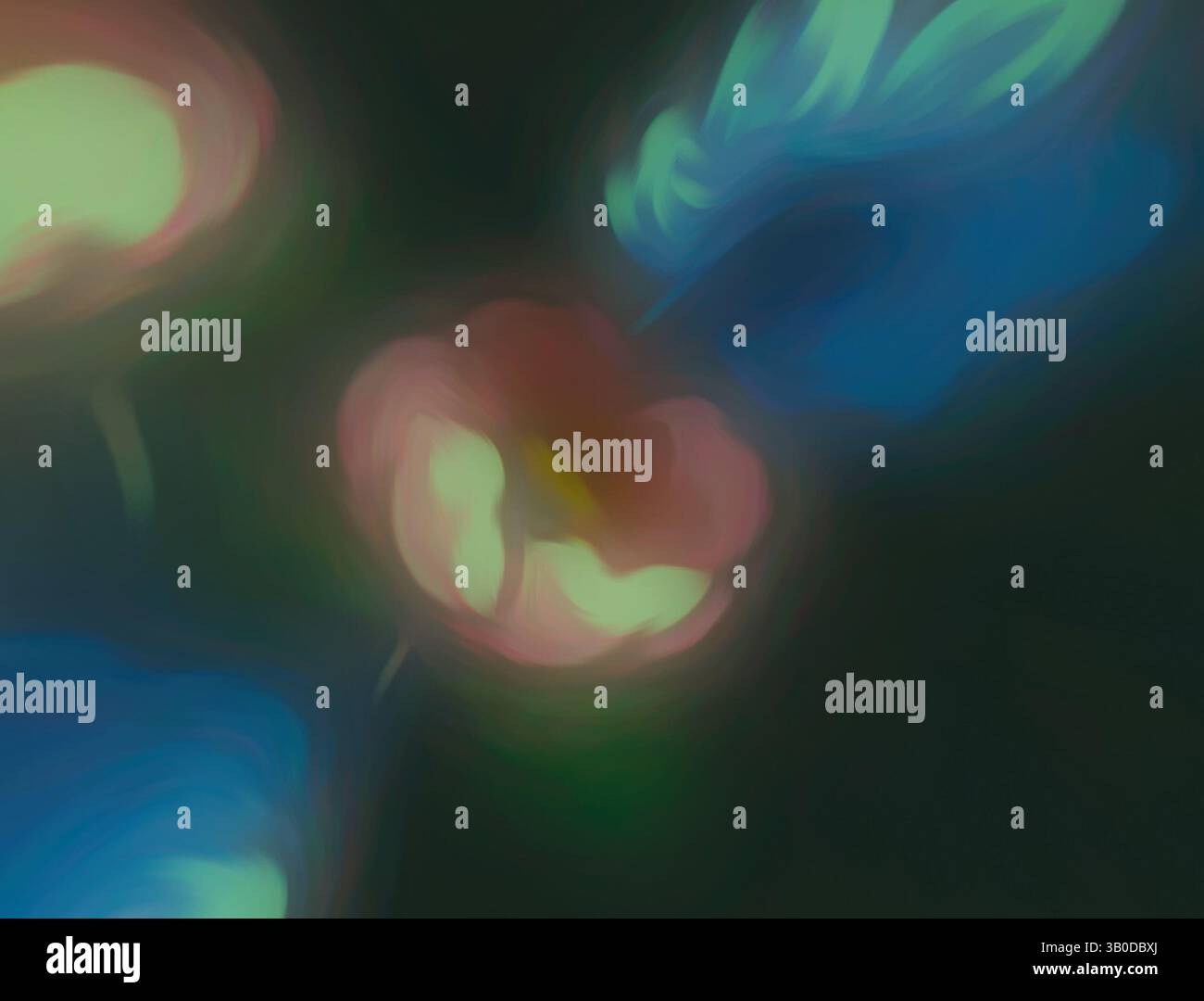 Soft, ethereal shapes swirl together, evoking the delicate essence of ...