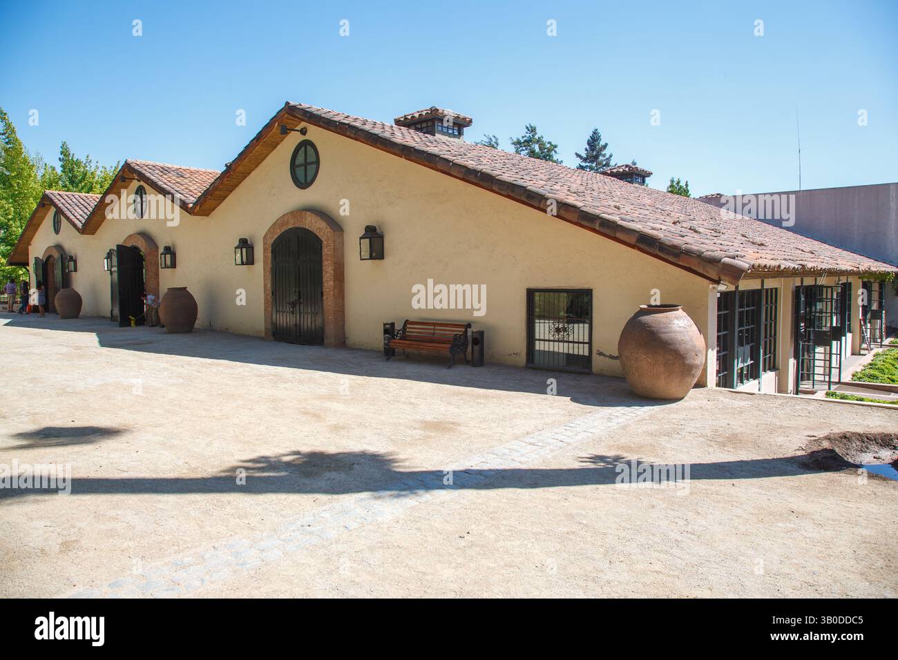 The Vina Mar typical winery entrance gate, Casablanca valley, Chile ...