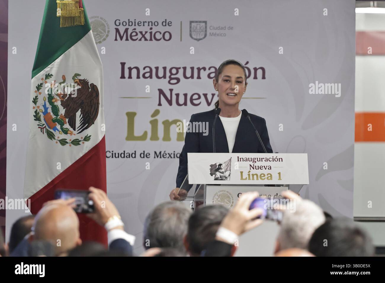 April 23, 2025, Mexico, Cdmx, Mexico: The second stage of the repair ...