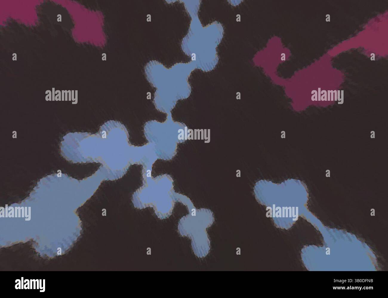 A vibrant abstract design featuring playful, intertwining shapes in ...