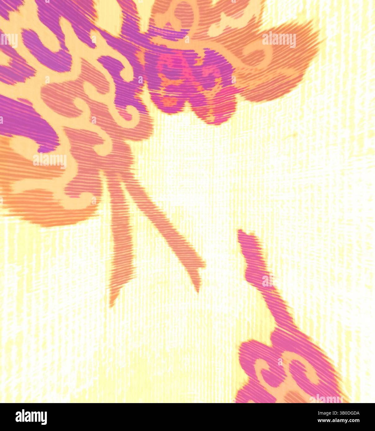 Vibrant arrangement of abstract floral patterns in shades of ora hi-res ...