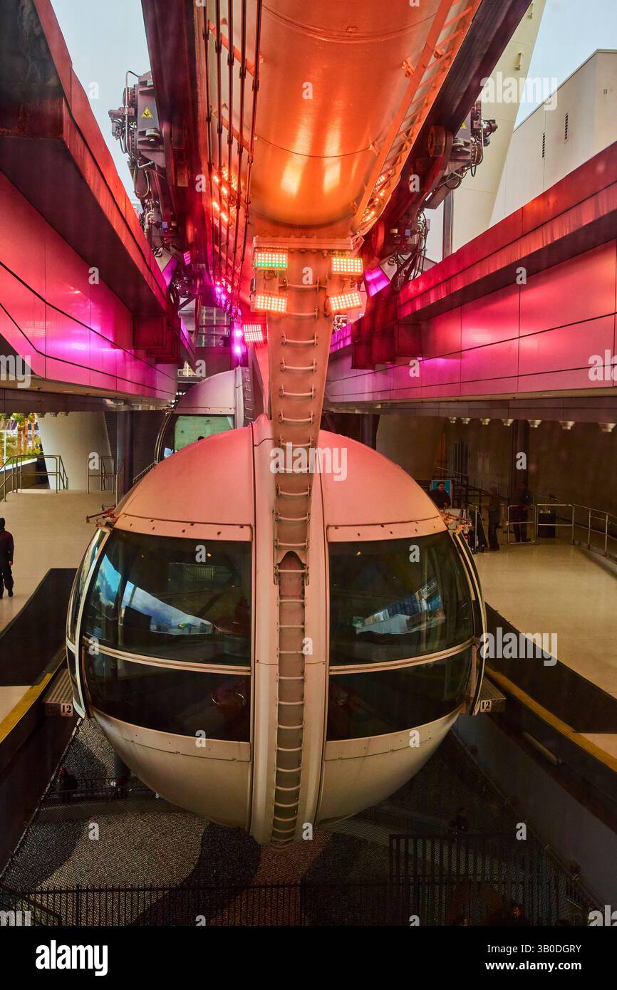 Futuristic Ferris Wheel Capsule Interior with Vibrant Lighting - Eye ...