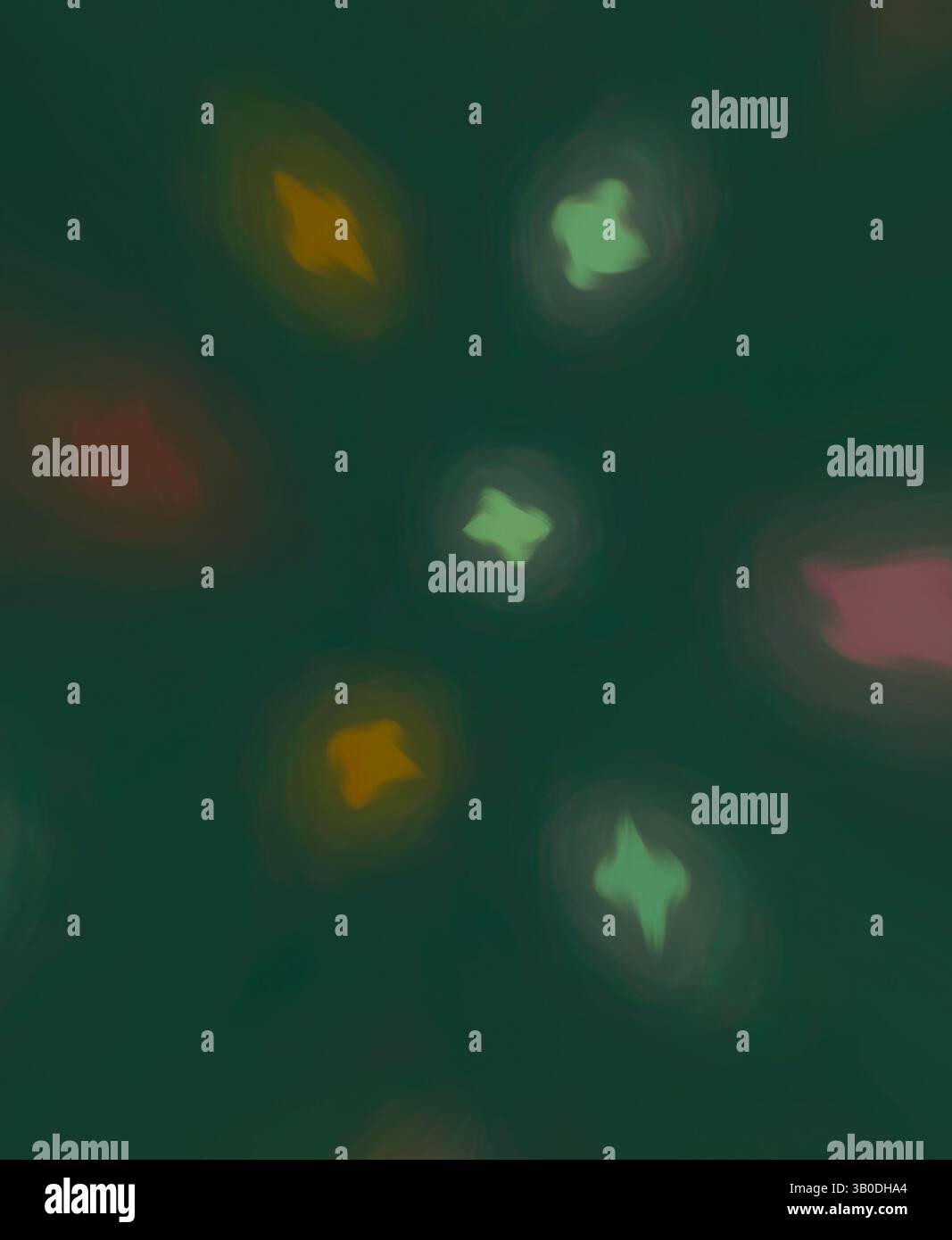 A dreamy composition featuring soft, abstract shapes in various hues ...