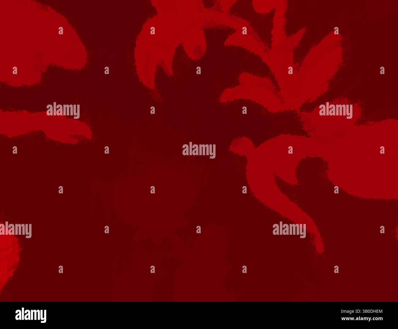 A rich, deep red backdrop adorned with intricate, swirling patterns ...