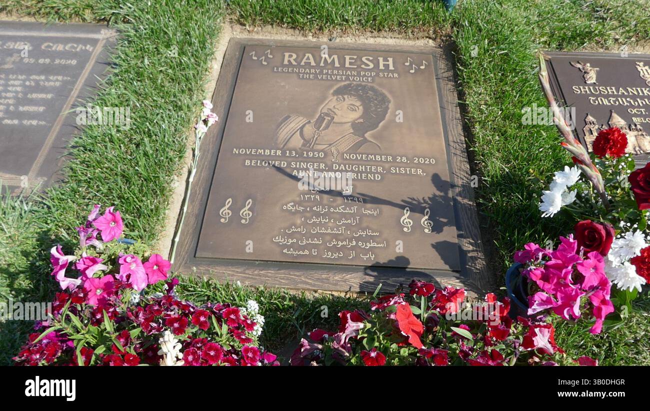 Los Angeles, California, USA 22nd April 2025 Iranian Singer Ramesh, aka ...