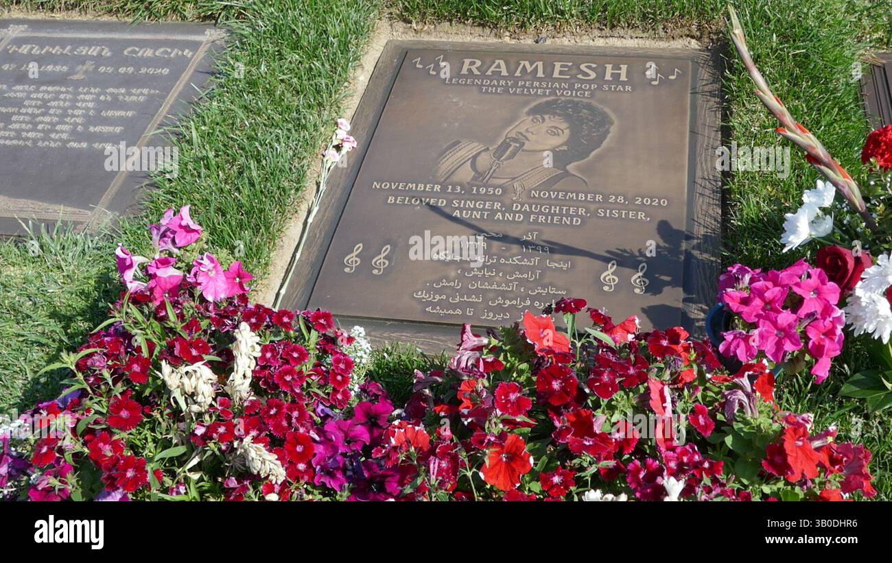 Los Angeles, California, USA 22nd April 2025 Iranian Singer Ramesh, aka ...