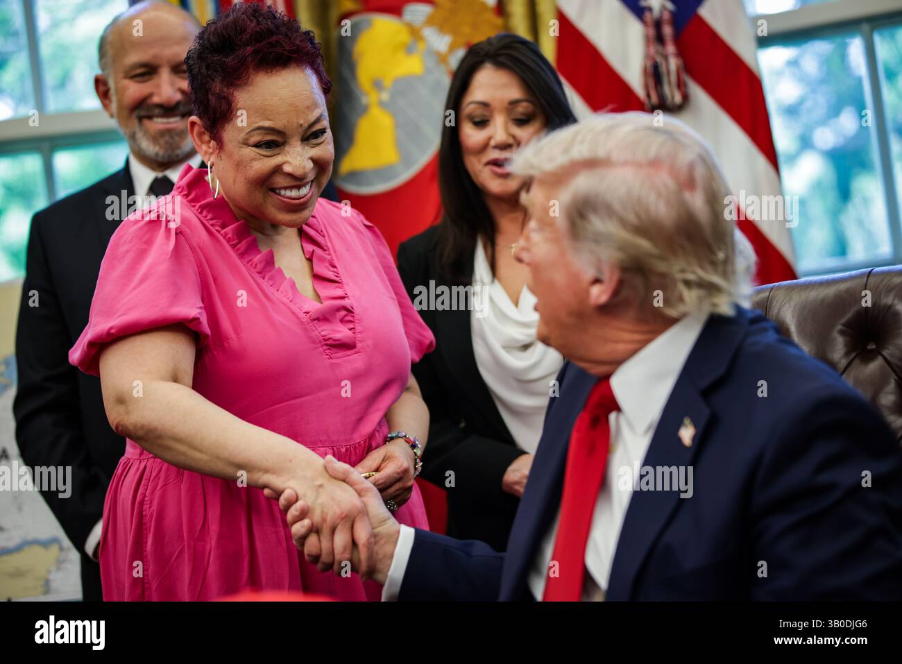 Washington, United States. 23rd Apr, 2025. Annette Albright, a former ...