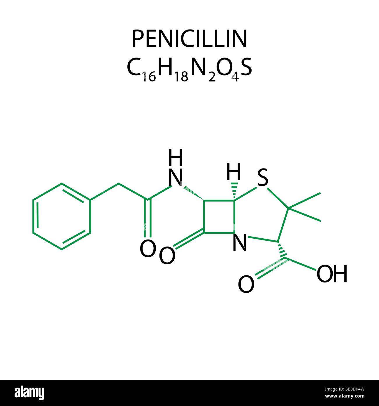 Organic molecule diagram Stock Vector Images - Alamy