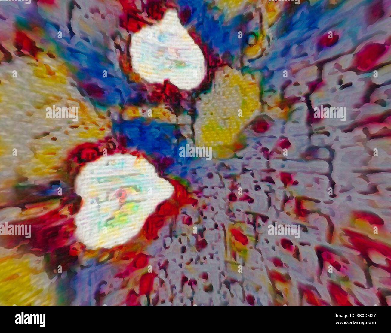Circular arrangement of irregular shapes creates hi-res stock ...
