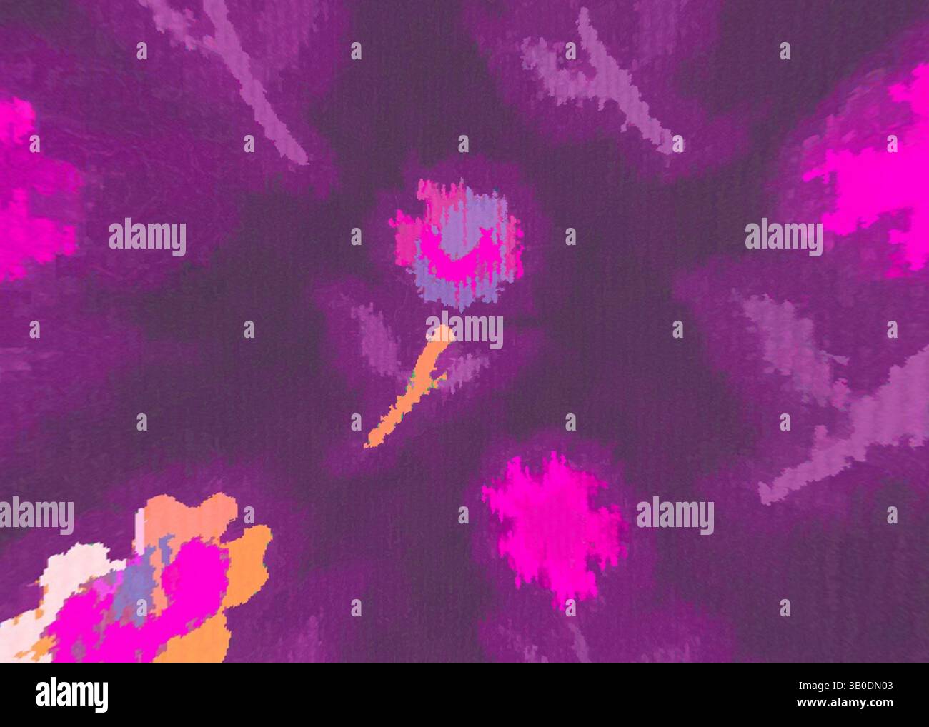 Swirling patterns of floral shapes in bold hues of pink hi-res stock ...