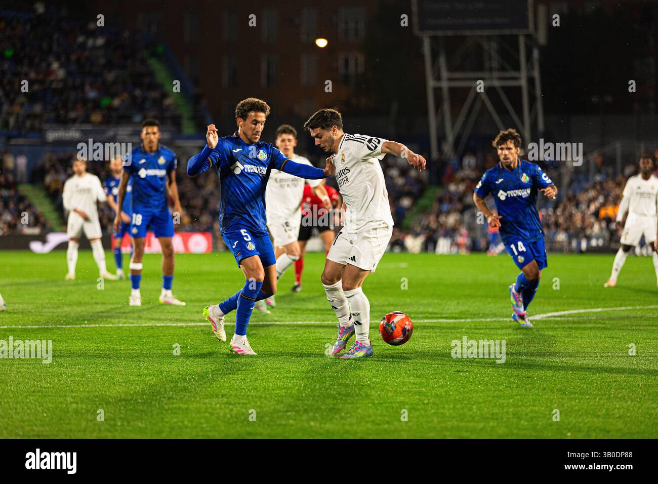 Getafe, Spain. 23th Apr 2025. Getafe CF and Real Madrid at Coliseum ...