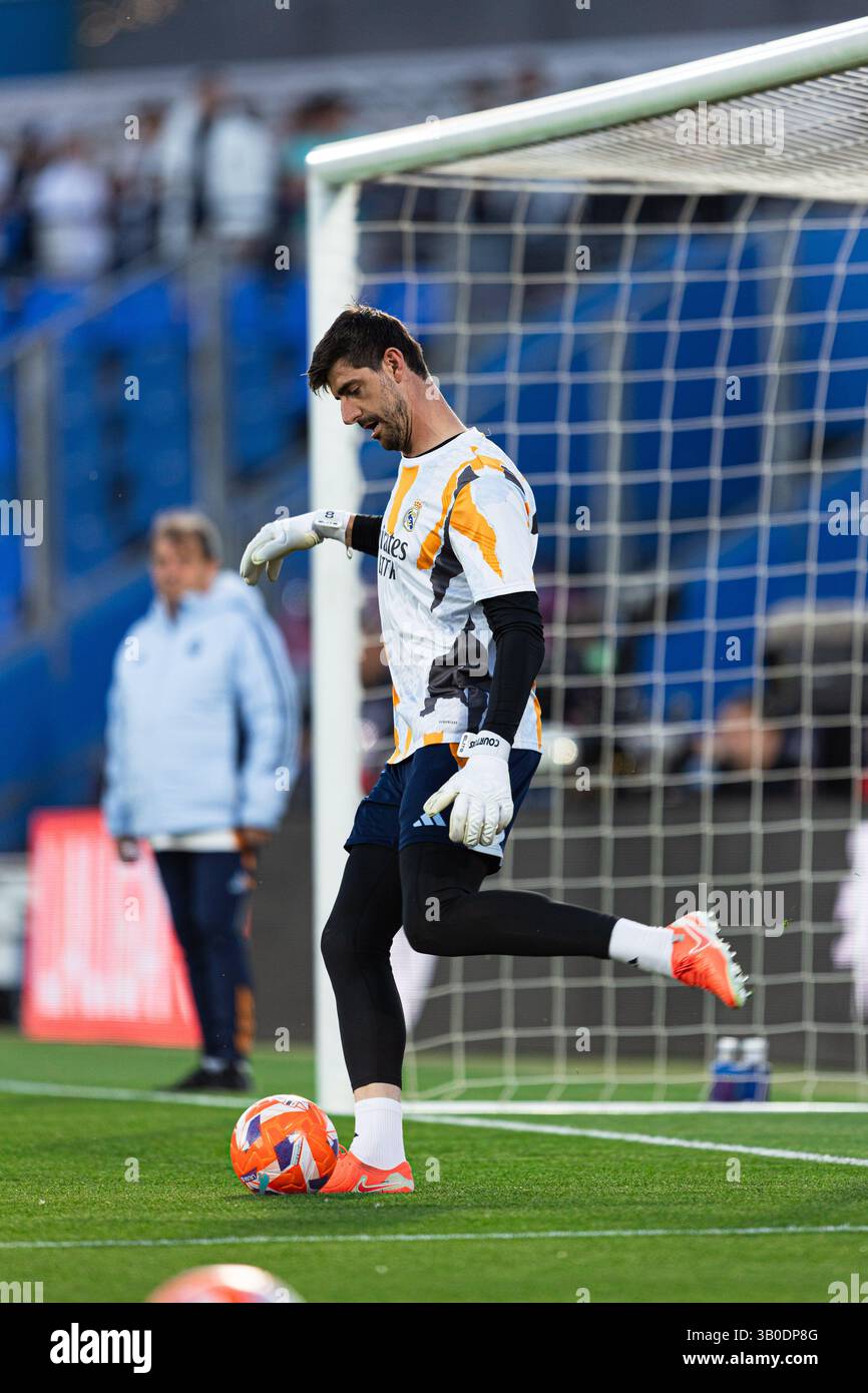 Getafe, Spain. 23th Apr 2025. Thibaut Courtois during Getafe CF and ...