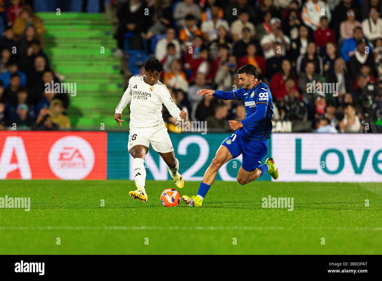 Getafe, Spain. 23th Apr 2025. Endrick during Getafe CF and Real Madrid ...