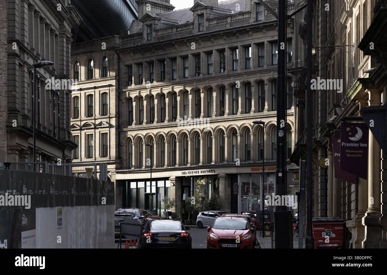 Newcastle, UK - Apr 11, 2025 - View of The Princes Buildings is a ...