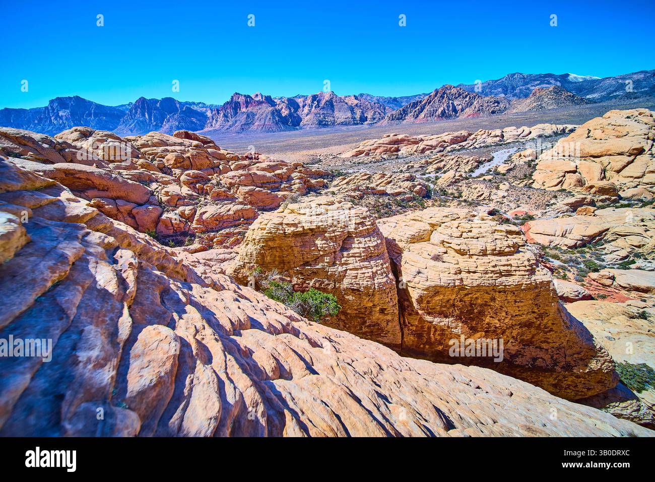 Red Rock Canyon Sandstone Peaks Aerial Stock Photo - Alamy