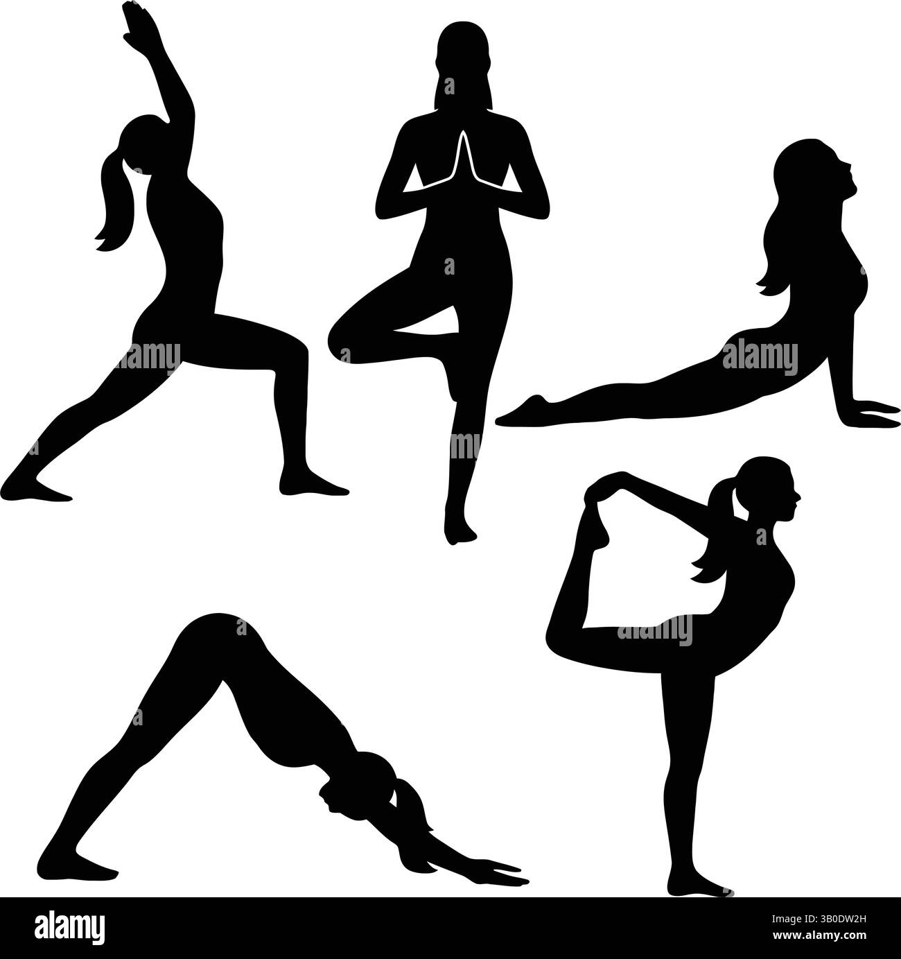 Feminine fitness Stock Vector Images - Alamy