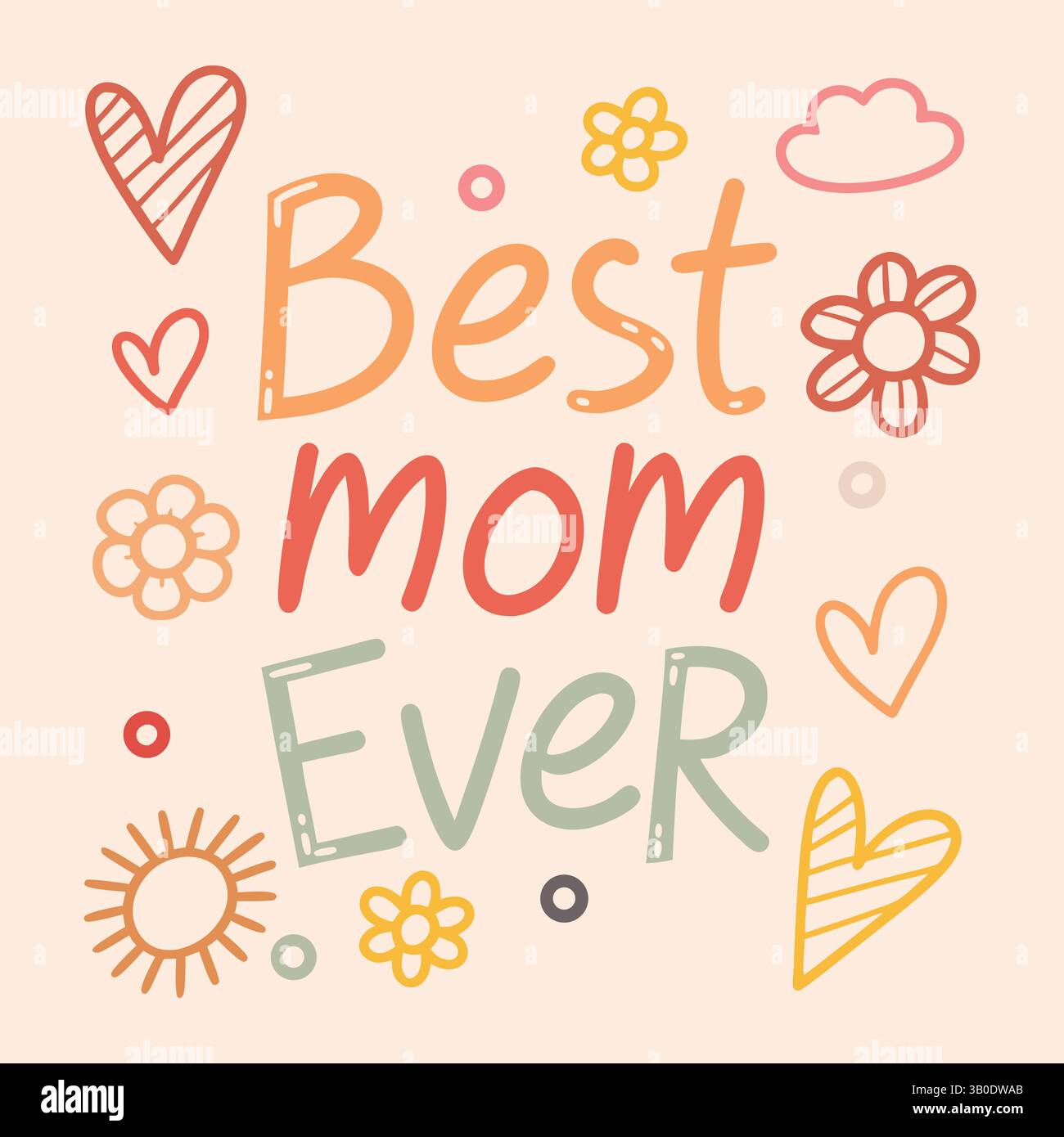 Mom appreciation art Stock Vector Images - Alamy