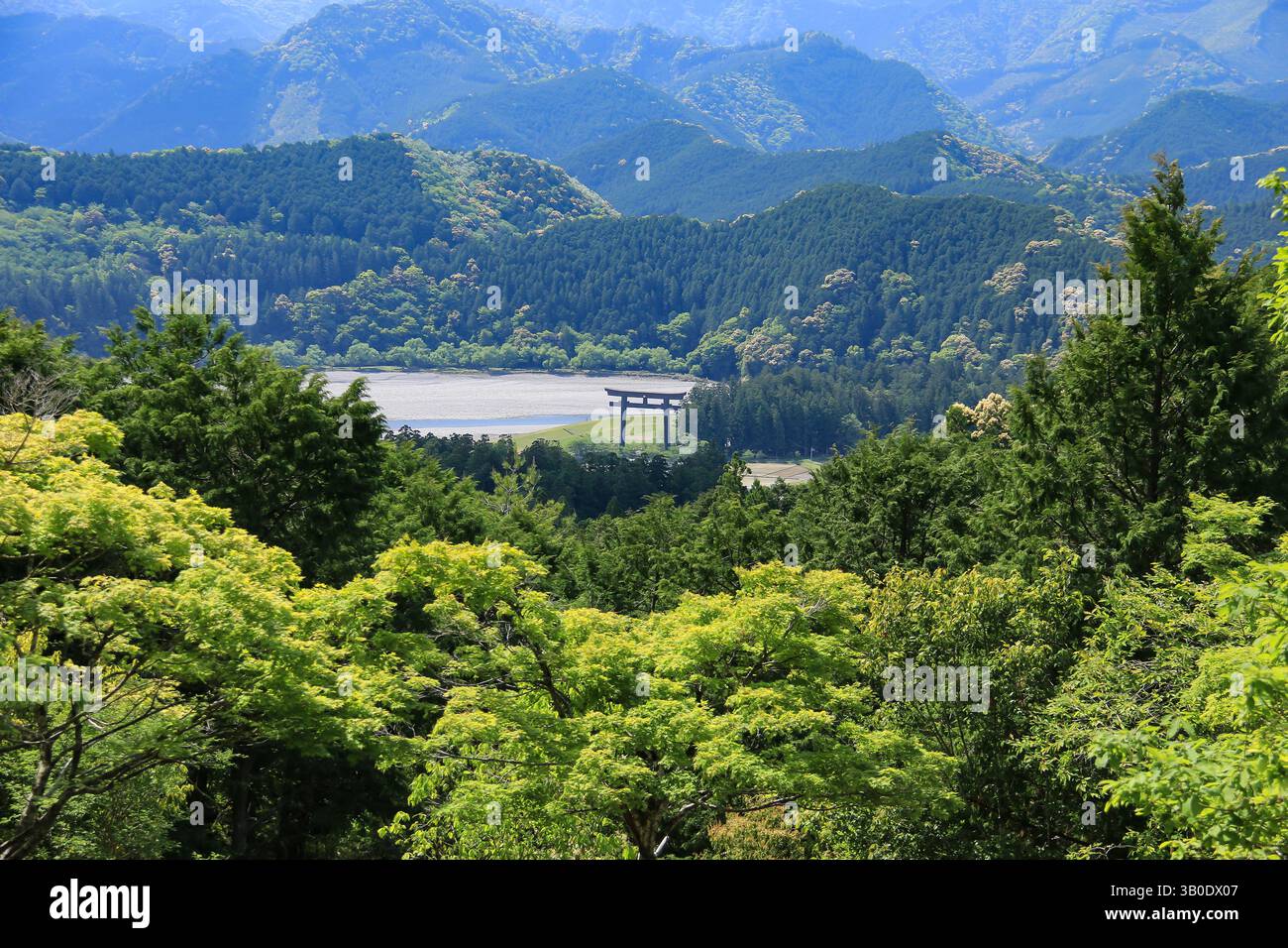 Walking the Kumano Kodo Nakahechi in the fresh greenery, Wakayama ...