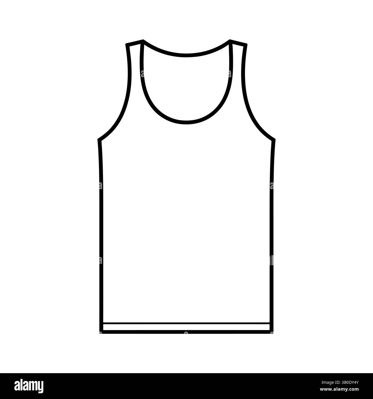 tank top icon, outline, silhouette, vector, illustration, isolated on ...