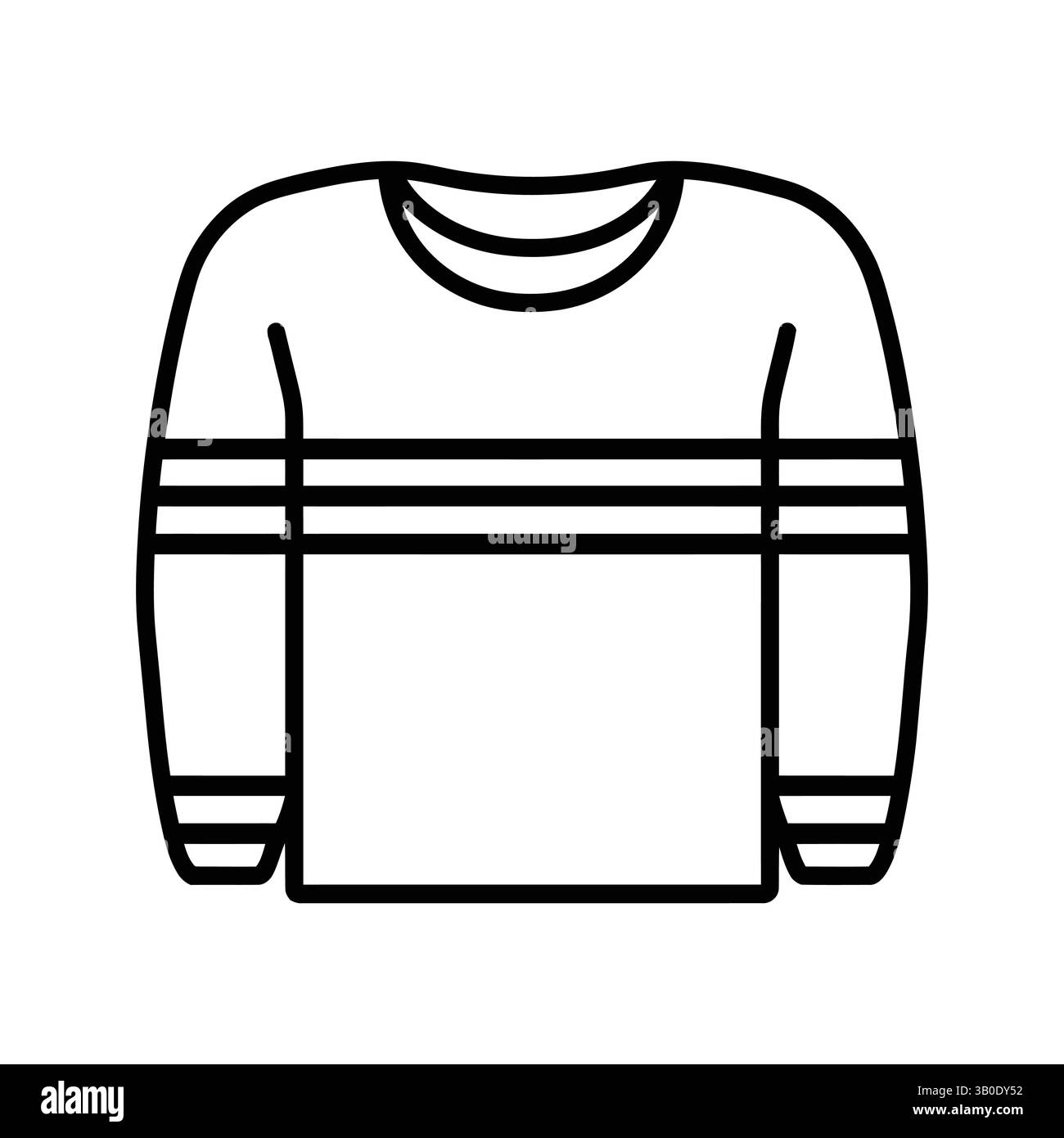 Sweater icon, outline, silhouette, vector, illustration, isolated on ...