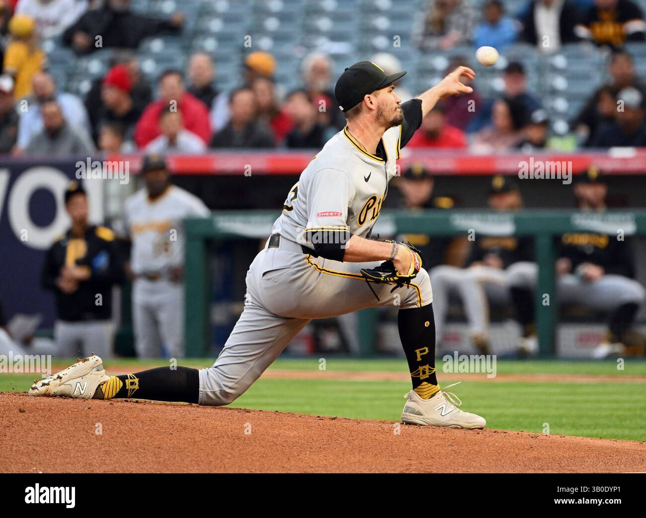 ANAHEIM, CA - APRIL 23: Pittsburgh Pirates pitcher Andrew Heaney (45 ...