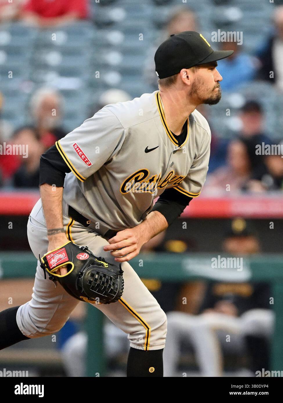 ANAHEIM, CA - APRIL 23: Pittsburgh Pirates pitcher Andrew Heaney (45 ...