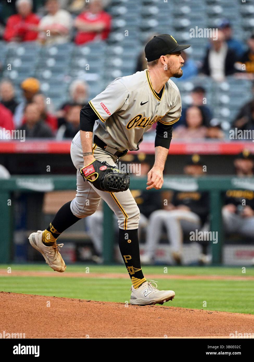 ANAHEIM, CA - APRIL 23: Pittsburgh Pirates pitcher Andrew Heaney (45 ...