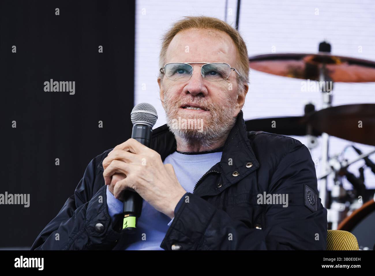 Como, Italy. 15th Mar, 2025. Christopher Lambert appears on stage for ...