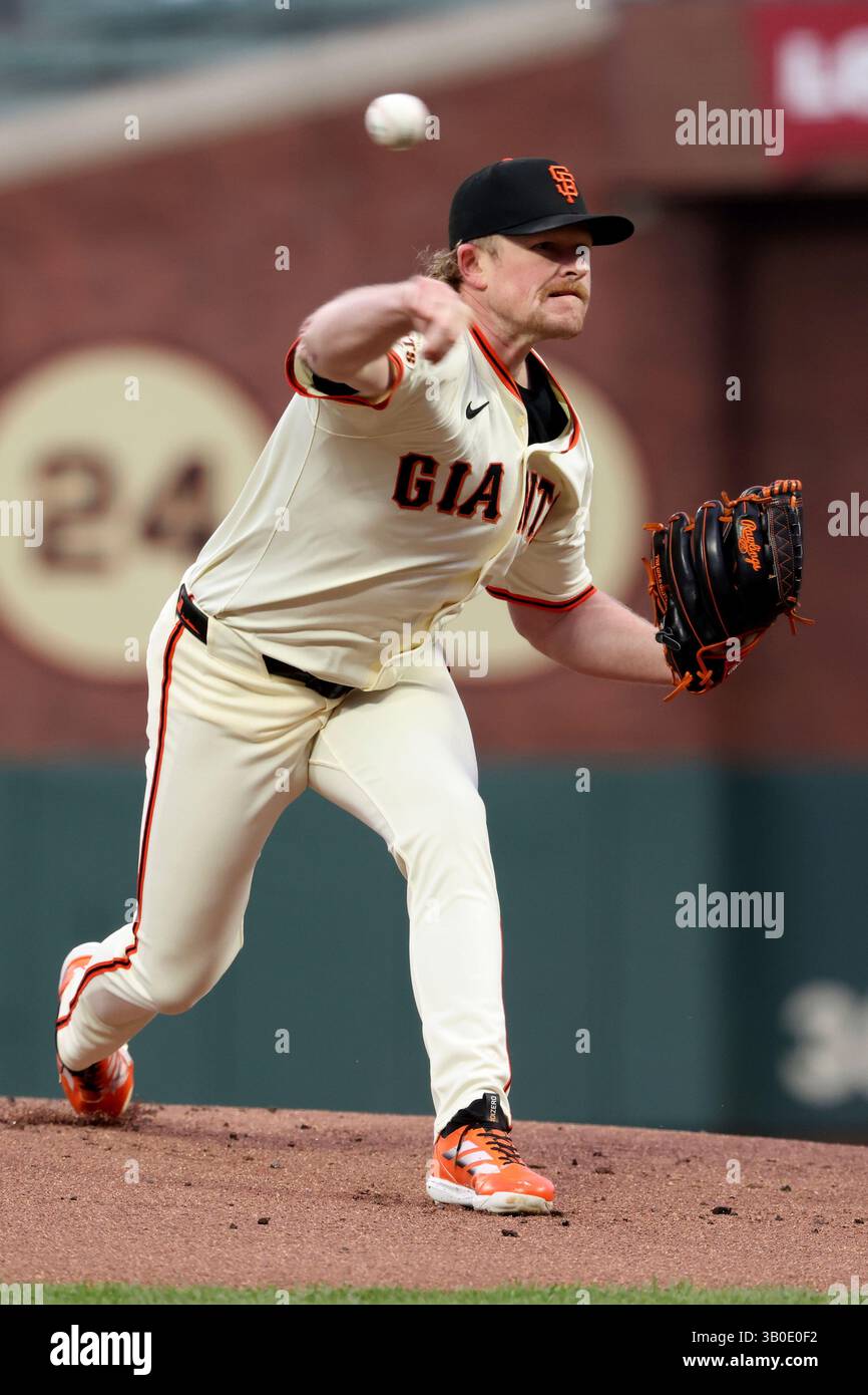 San Francisco Giants pitcher Logan Webb throws against the Milwaukee ...