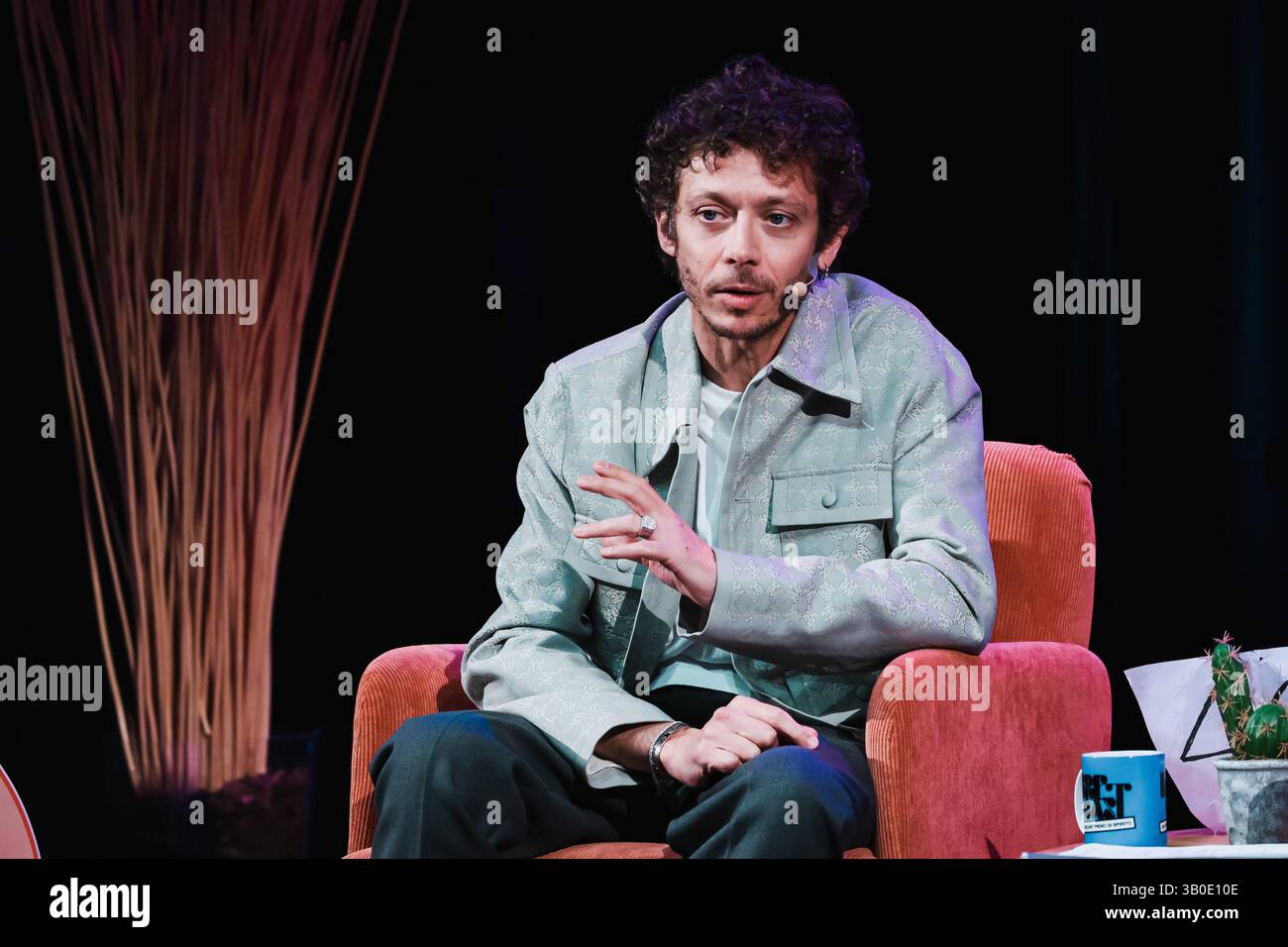 Milan, Italy. 11th Mar, 2025. Valentino Rossi attends the recording of ...