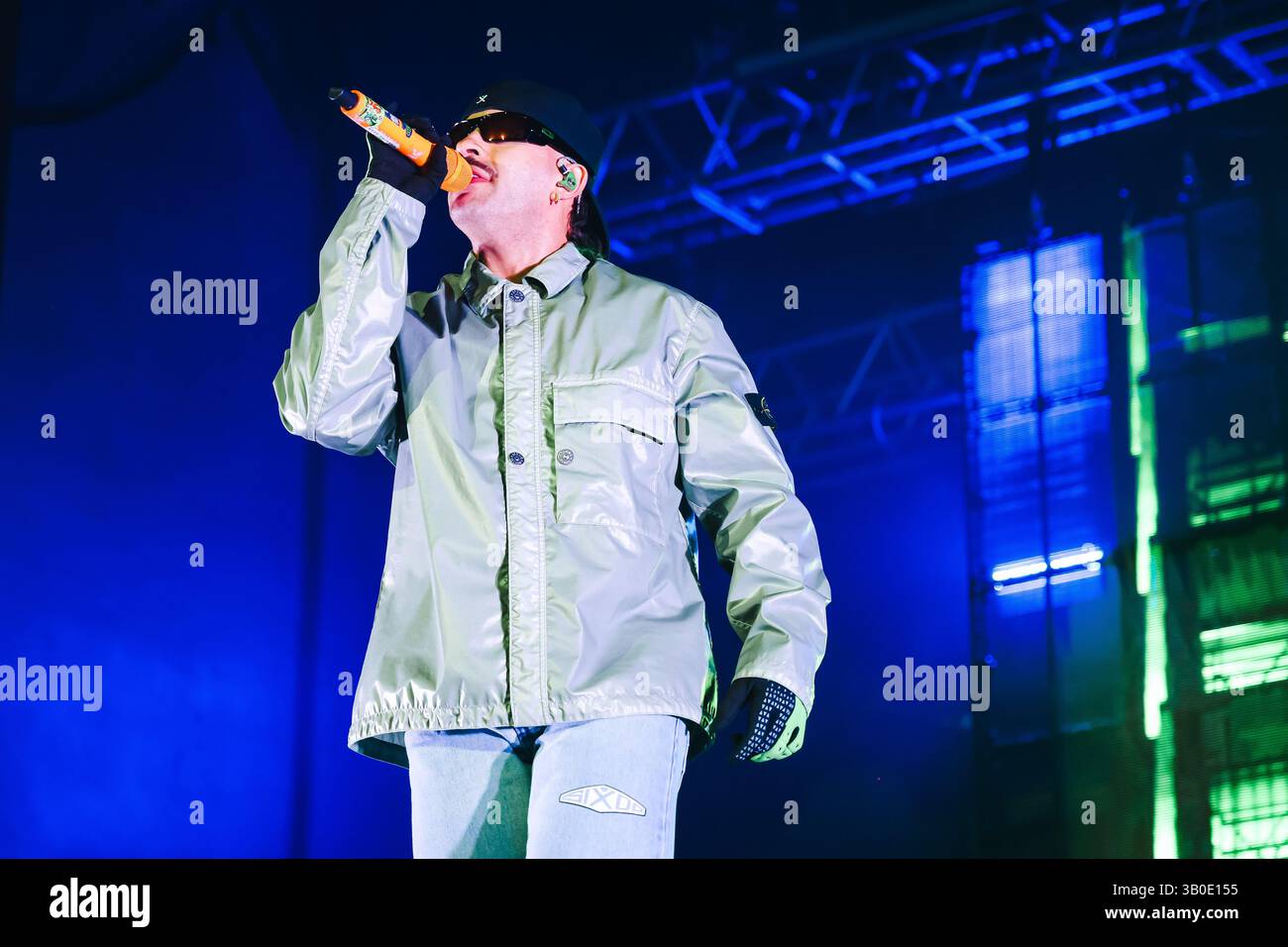 Milan, Italy. 27th Mar, 2025. Feid performs live during the Europe ...