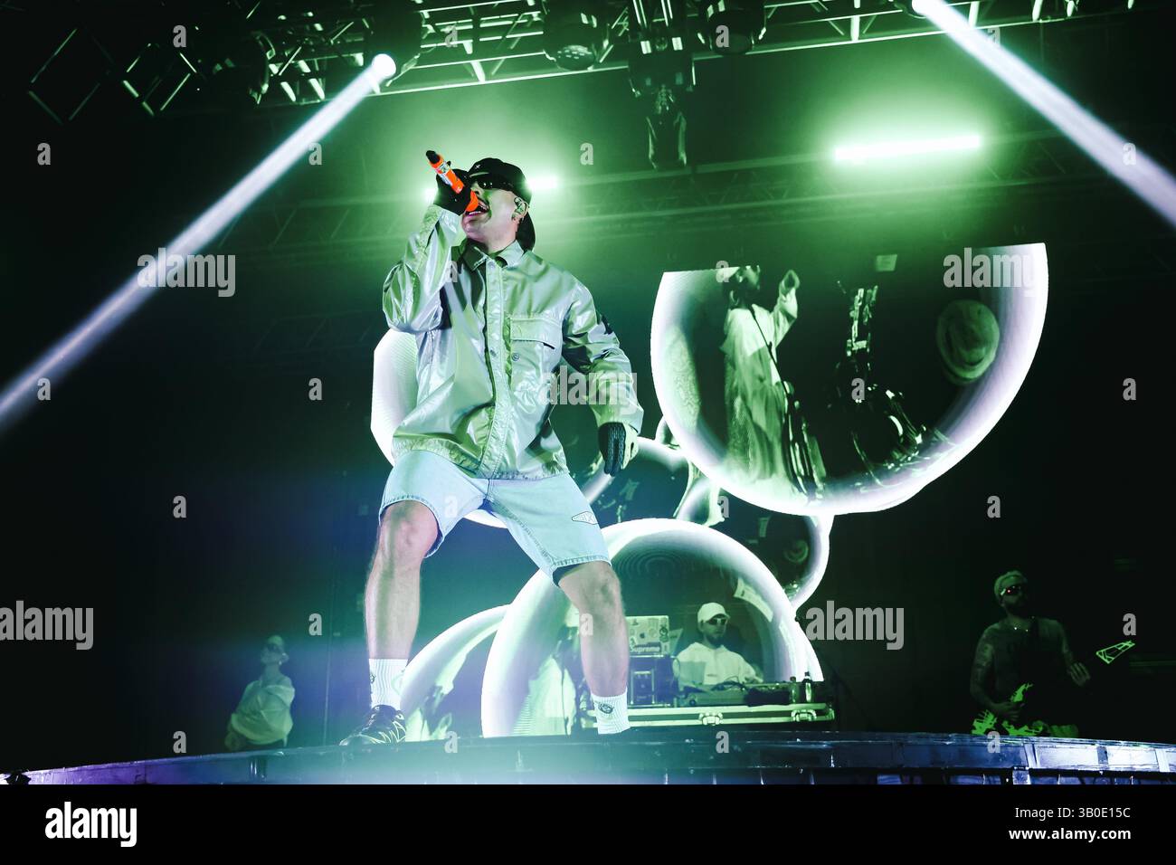 Milan, Italy. 27th Mar, 2025. Feid performs live during the Europe ...