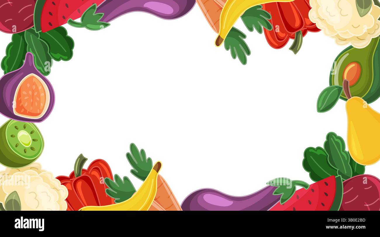 Carrot frame on white Stock Vector Images - Alamy