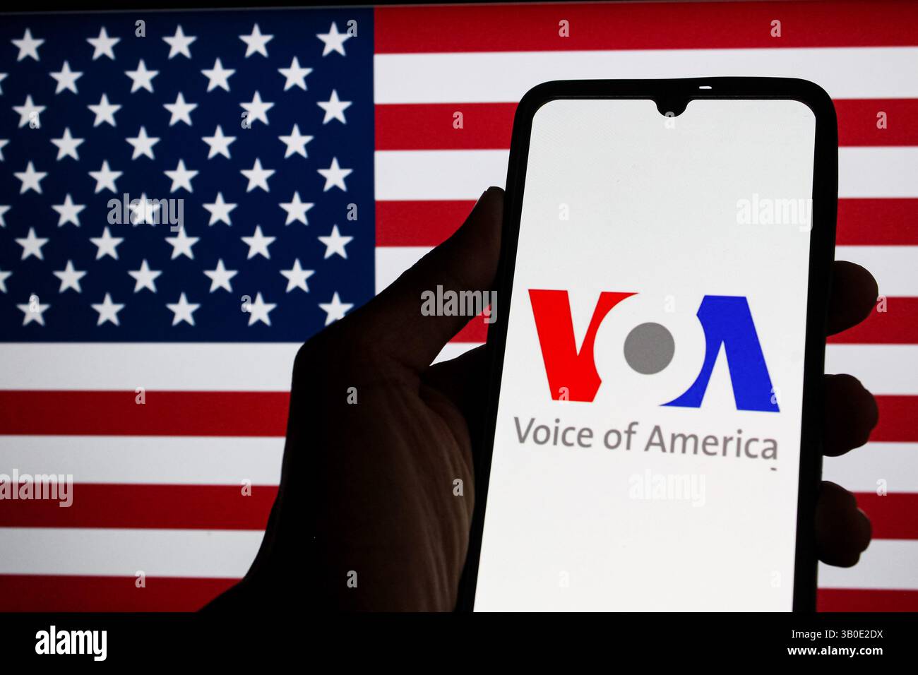 Indonesia. 17th Mar, 2025. In this photo illustration, the Voice Of ...