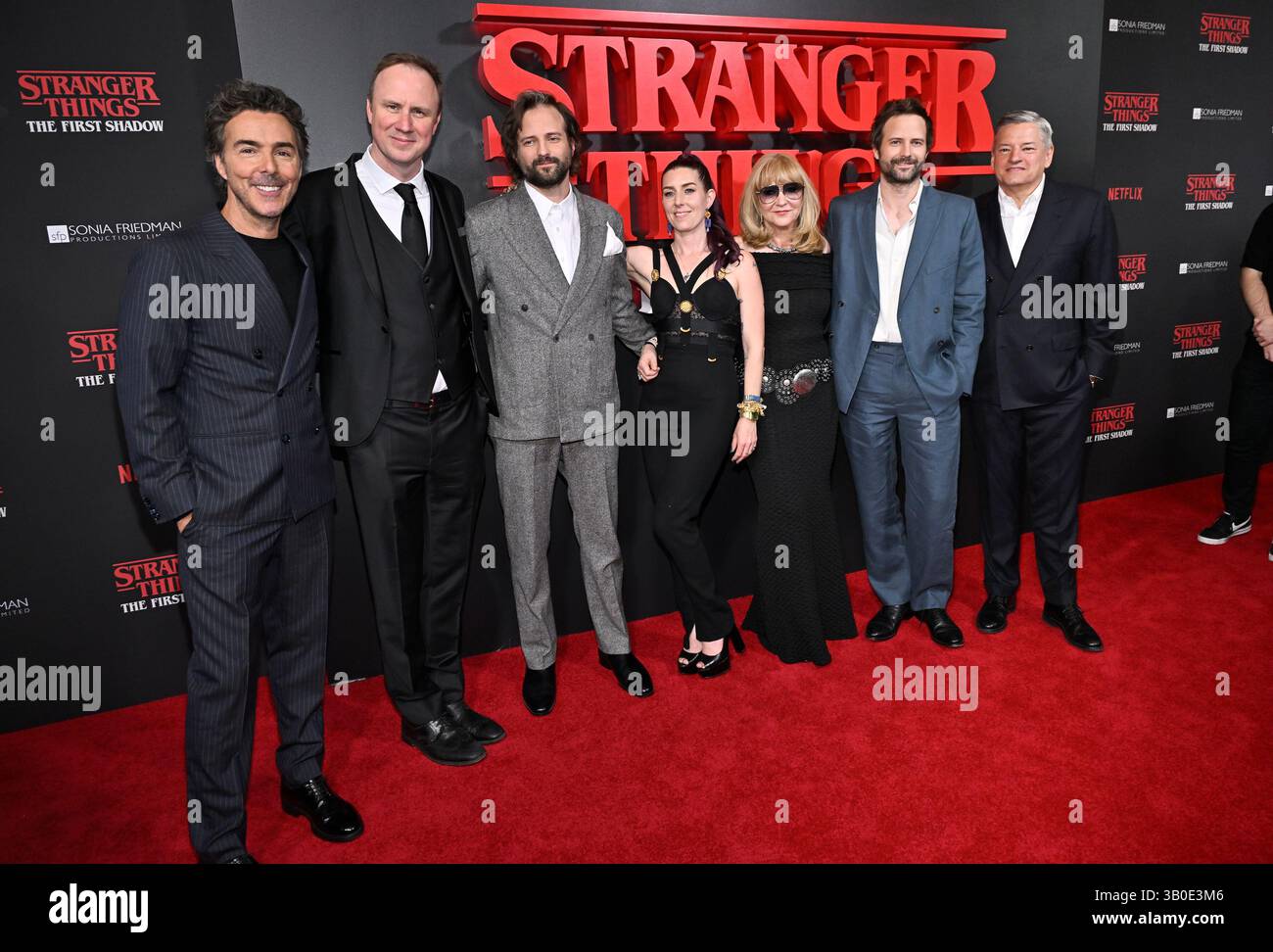 Shawn Levy, from left, Justin Martin, Matt Duffer, Kate Trefry, Sonia ...